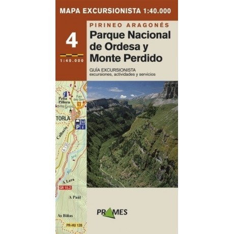 Parque Nacional de Ordesa y Monte Perdido. Mapa excursionista 1:40.000