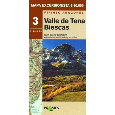 Valle de Tena - Biescas. Mapa excursionista 1:40.000